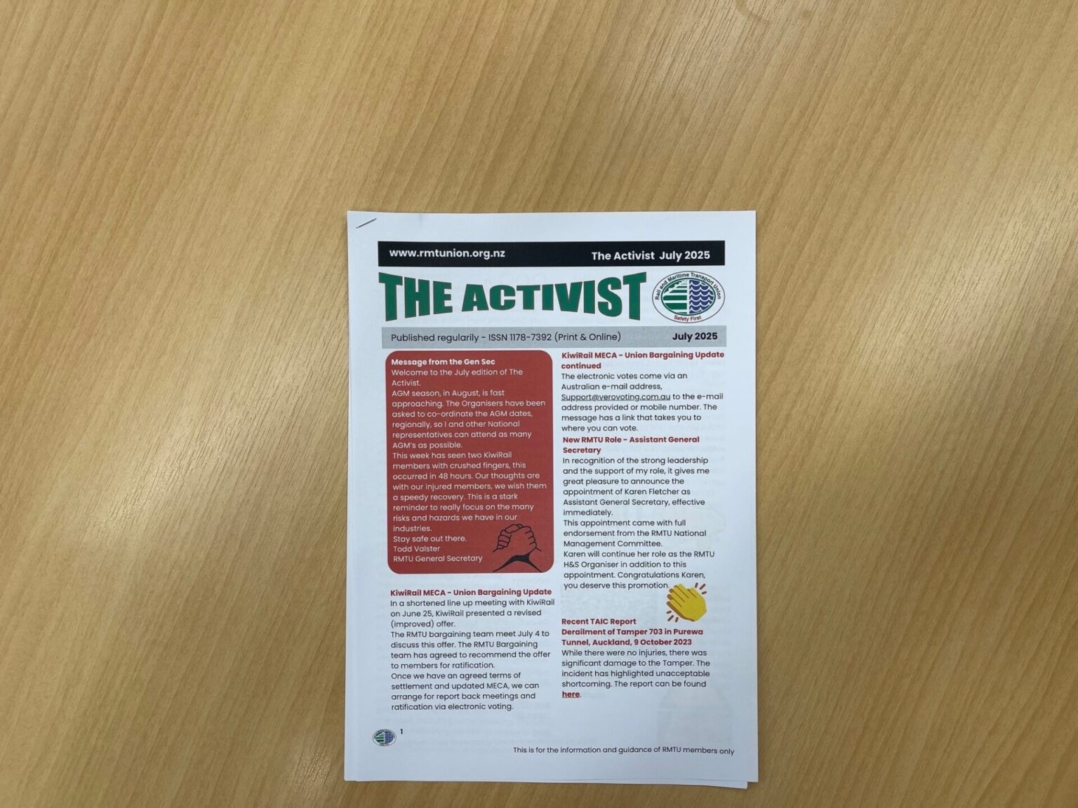 Publications – RMTU